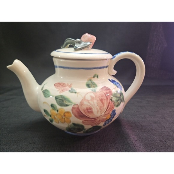 Red Wing | Dining | Vintage Red Wing Hand Painted Teapot And Lid | Poshmark